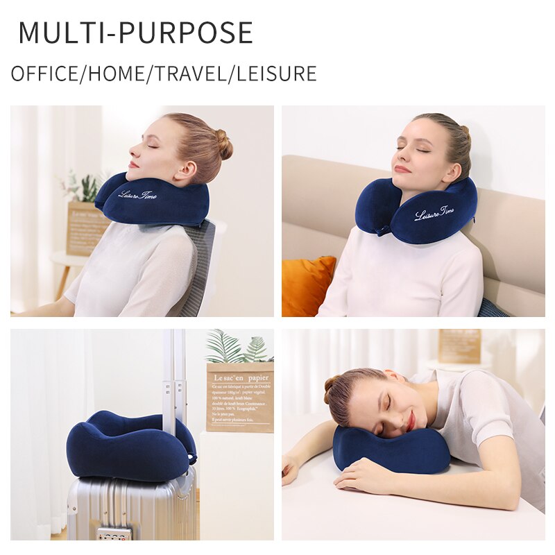 U-shaped neck pillow cervical neck pillow aircraft... – Grandado