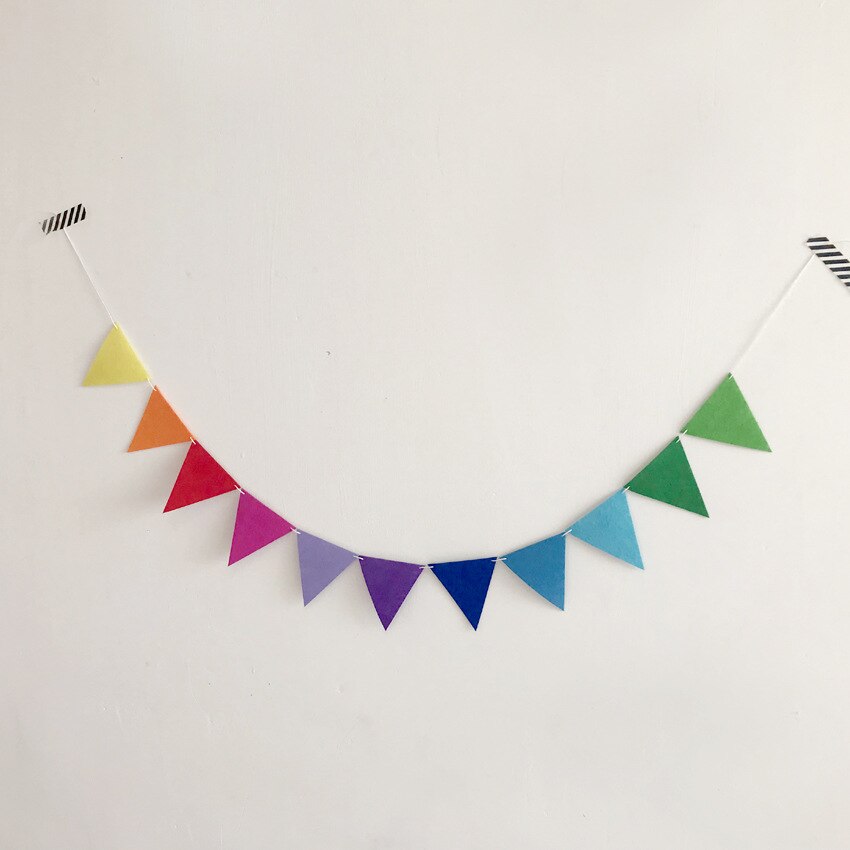 Nordic Children's Room Color Triangle Felt Roo... – Vicedeal