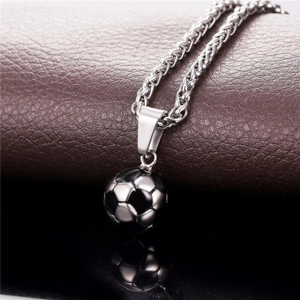 Football Soccer Pendant Necklaces Ball Enamel Jewe... – Grandado