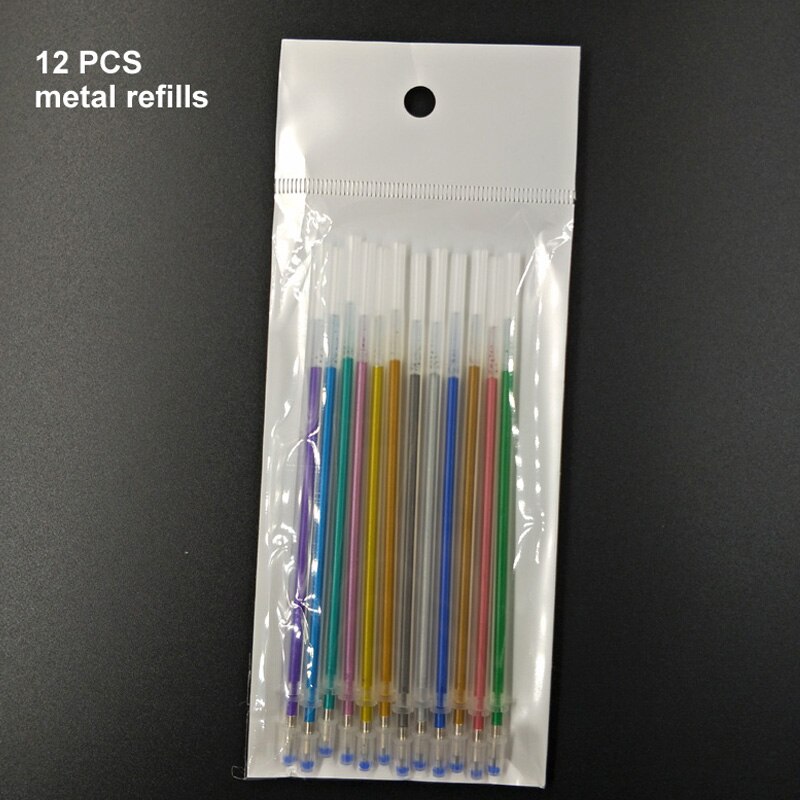 12 stks/set 1.0mm Flash Gel Pen Markeerstift Refil... – Grandado