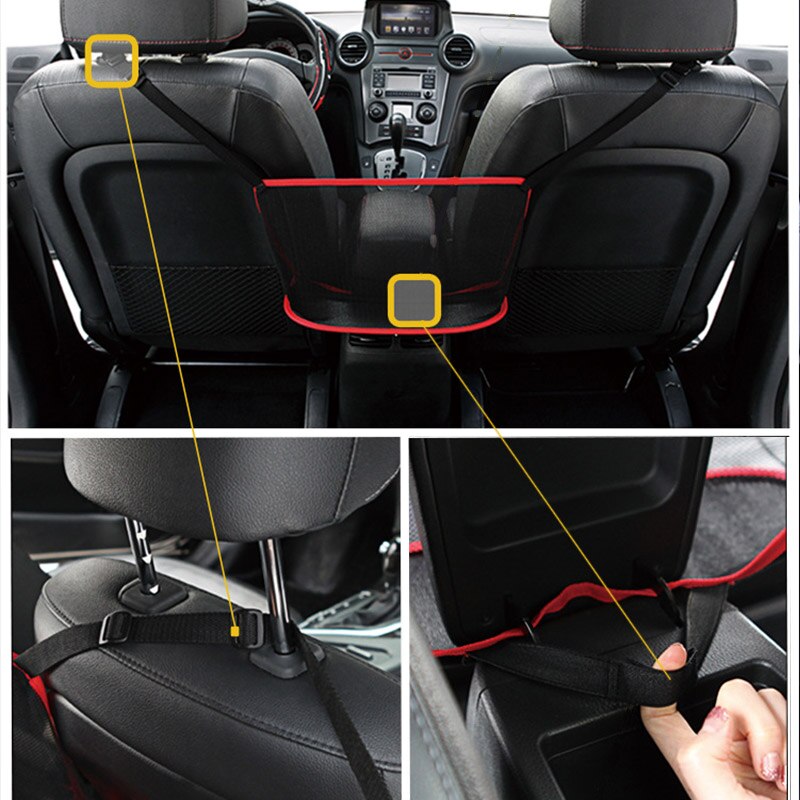 Car Net Pocket Handbag Holder Universal Multifunct... – Grandado