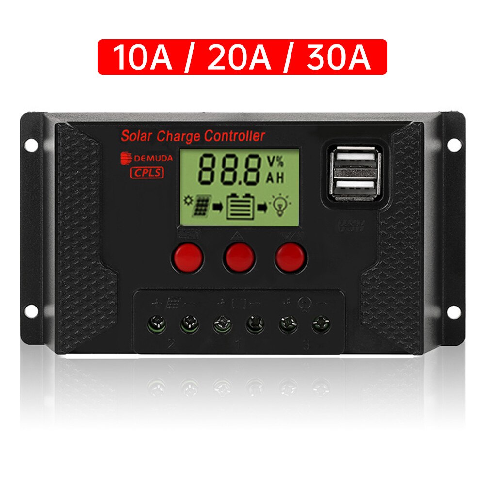 10A 20A 30A Auto Solar Charge Controller PWM Contr... – Vicedeal