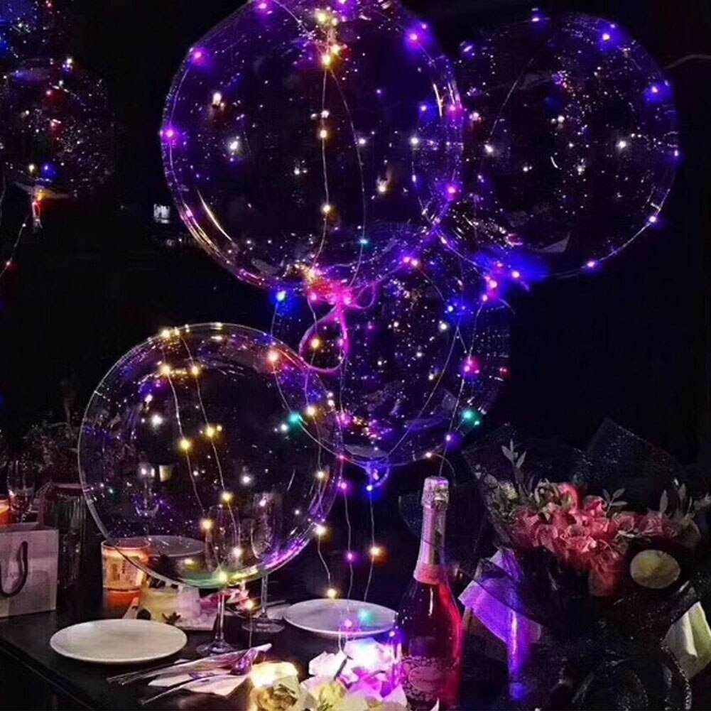 1 Pcs LED Transparent Bobo Light Balloon Wedding B... – Vicedeal