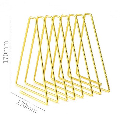 Nordic Triangle Simple Wrought Iron Desktop Storag... – Vicedeal