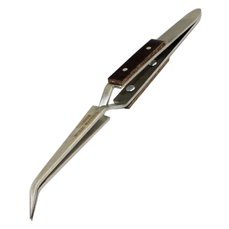 Straight Tips Tweezers Curved Tip Fiber Grips Cros... – Grandado