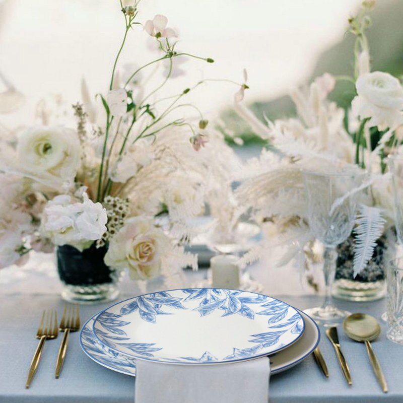 Ceramic Dinner Plate Chinese Style Bone China Plat... – Grandado