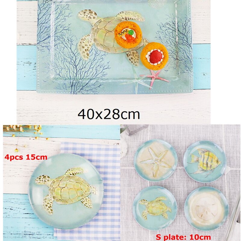 9pcs Set Dishes and Plates Sets Melamine Dinnerwar... – Grandado