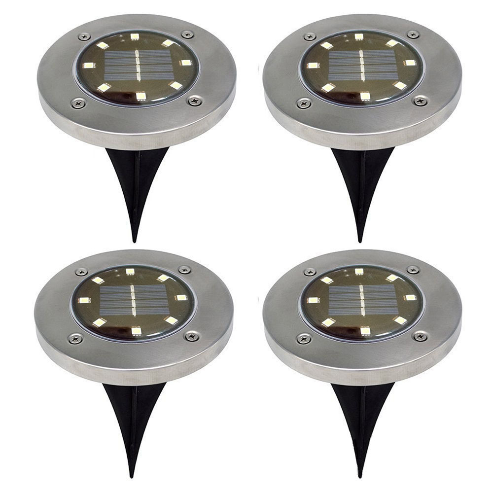 4 stücke 8LED Solar- Energie Begraben Licht Unter ... – Grandado