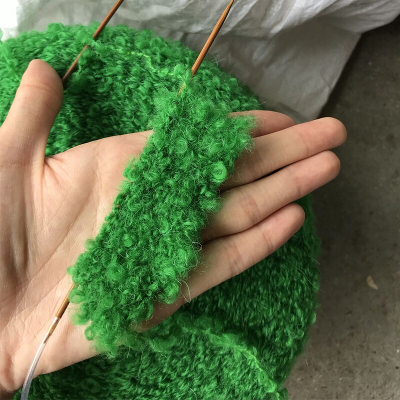 Very beautiful green 500g soft plush wool acrylic ... – Grandado
