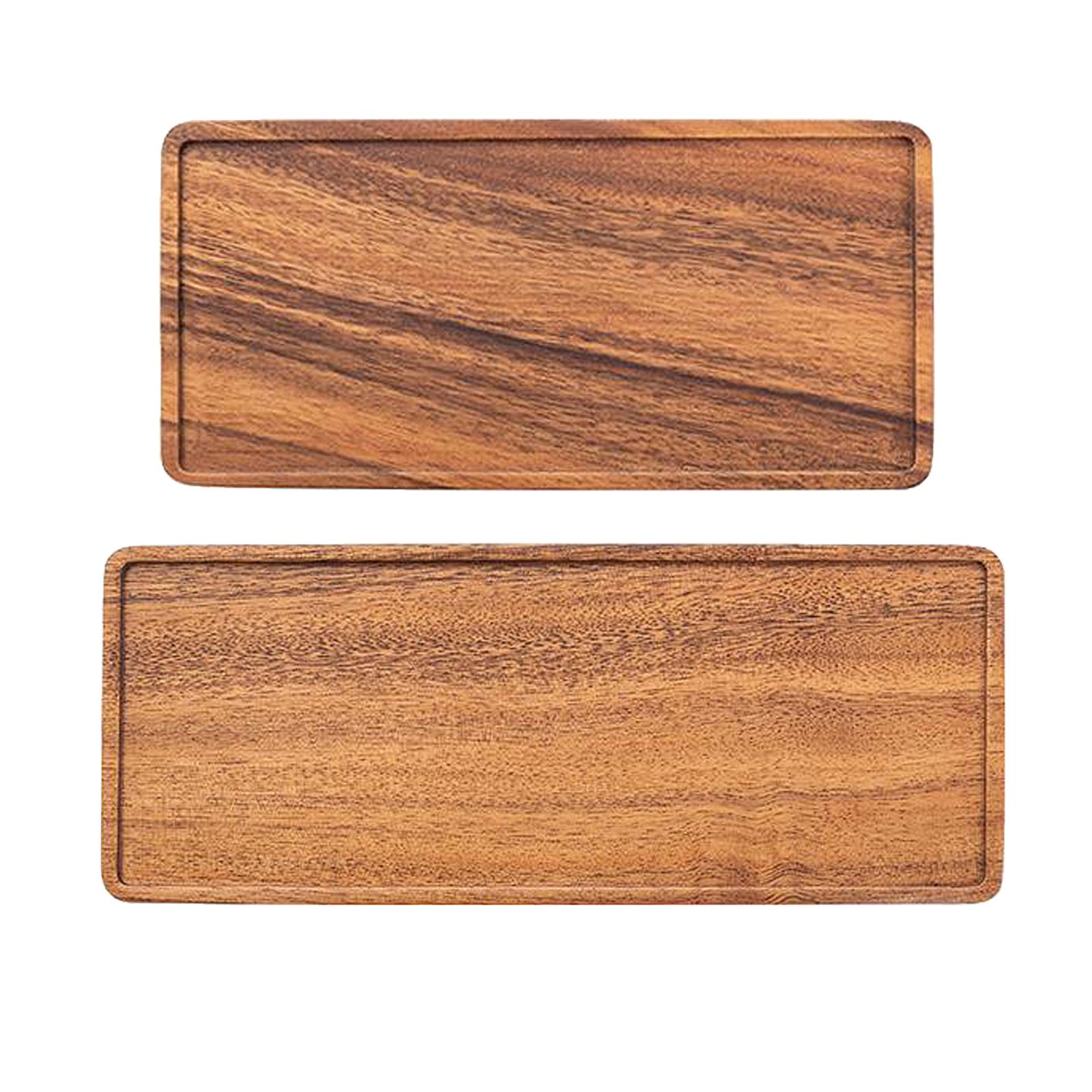 Walnut Rustic Large Serving Tray Rectangular Break... – Grandado