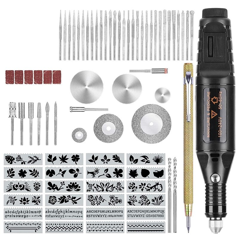 78 PCs Electric Engraving Tool Kit, Mini Engraver ... – Vicedeal