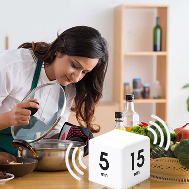 Cube Timer Kitchen Timer 5 15 30 60 Minutes Cube T... – Grandado