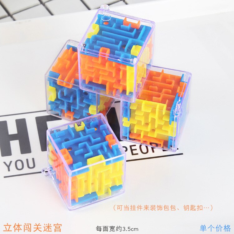 100 Steps Mini 3D Maze Stereo Labyrinth Square Rot... – Grandado
