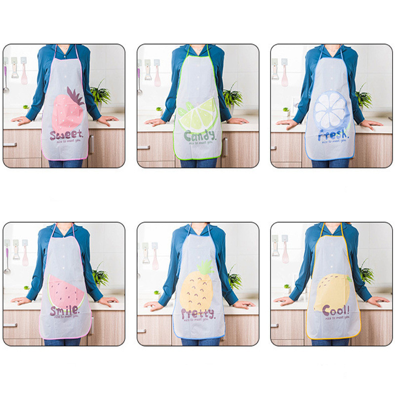 Cartoon fruit PVC Waterproof Apron Kitchen Restaur... – Grandado