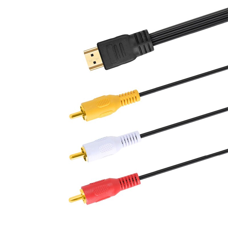 HDMI to 3RCA Video Audio Cable Converter Male to M... – Grandado