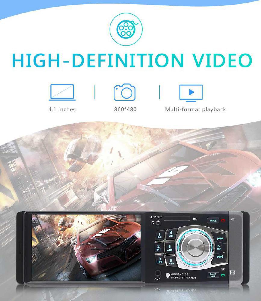 4.1Inches Vehicle-mounted MP5/MP4/MP3 Player Radio... – Grandado