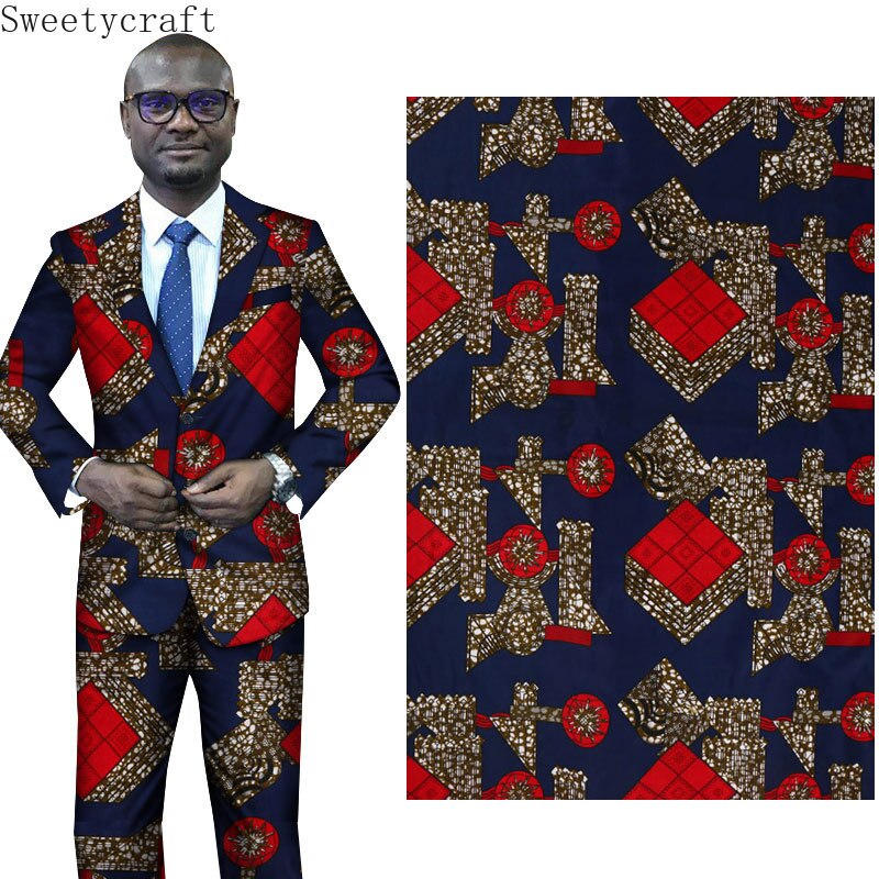 6 Yards Afrikaanse Wax Stoffen 100% Polyester Anka... – Grandado