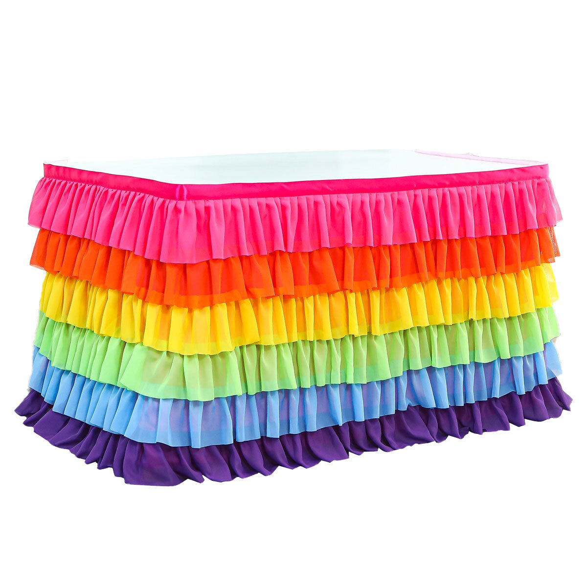 Flerfarget bord skjørt dekke bursdag bryllup hotel... – Grandado