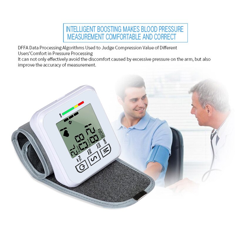 Automatic Digital LCD Display Wrist Blood Pressure... – Grandado