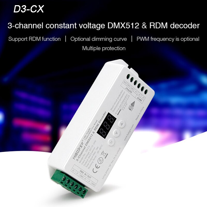 Miboxer D3-CX 3-Kanaals Constante Spanning DMX512 ... – Vicedeal