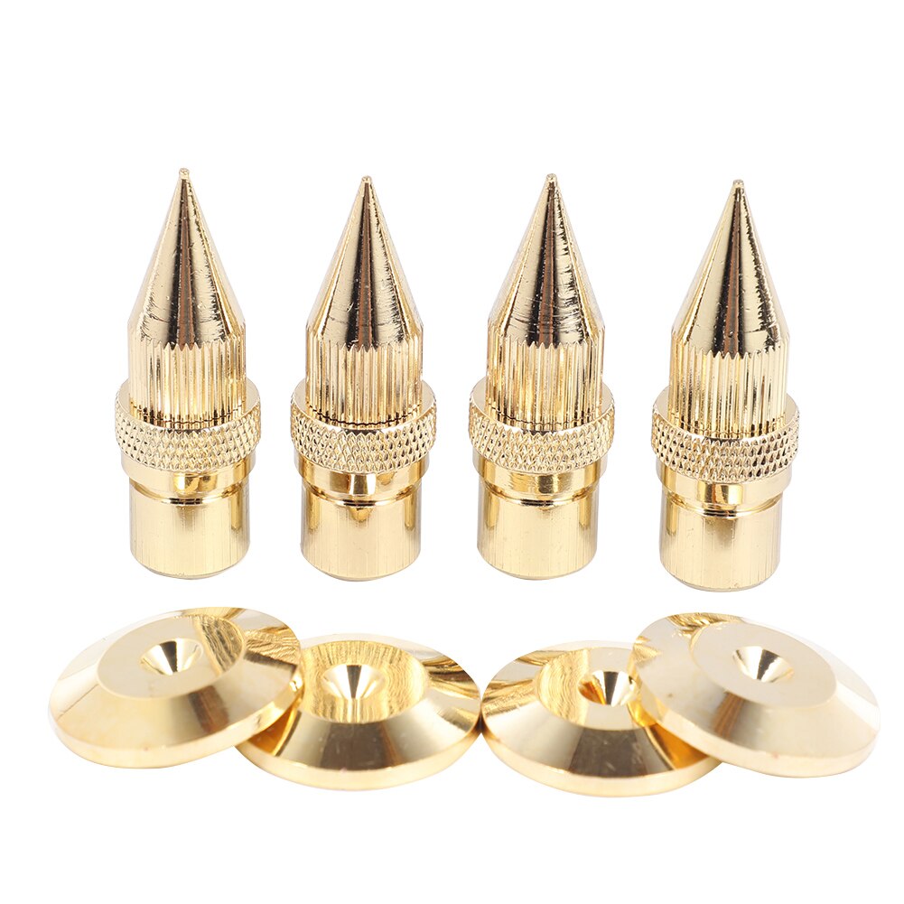 4 Pairs Speaker Spike Set Versterker Effen Isolati... – Grandado