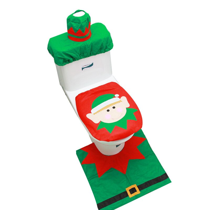 Toilet Seat Cover Mat Christmas Toilet Seat Cover ... – Grandado