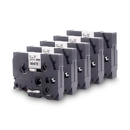 5 stk tze -231 tz2-231 etiketprinterbånd 12mm til ... – Vicedeal