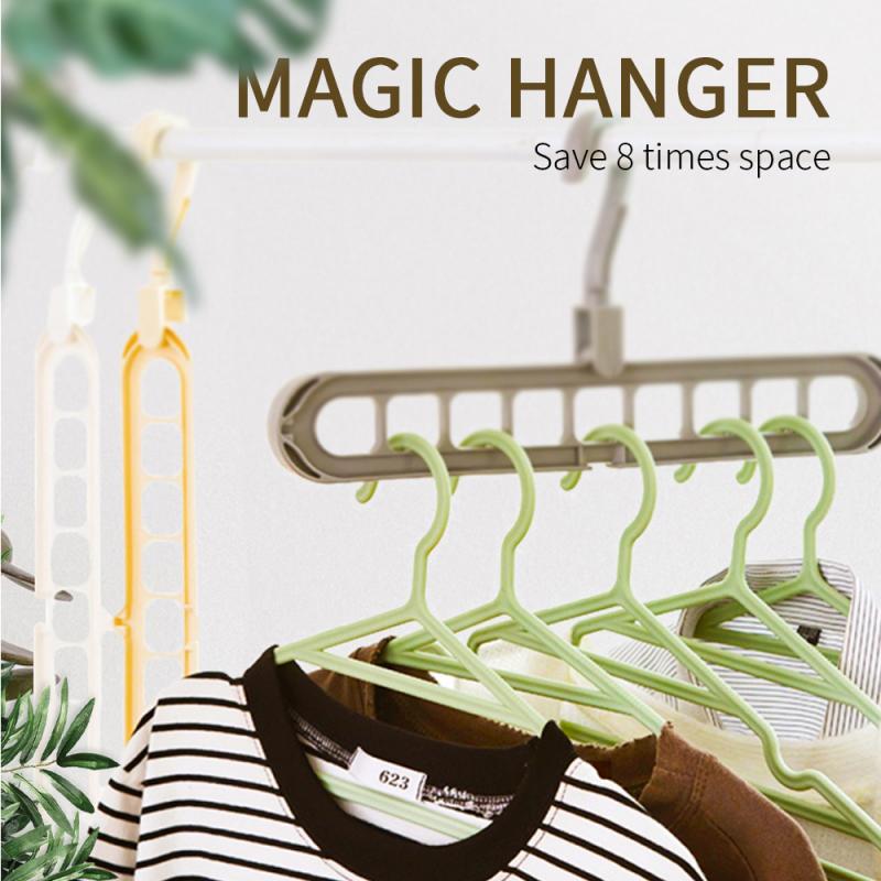 Nine Holes Rotating Multifunctional Folding Hanger... – Grandado
