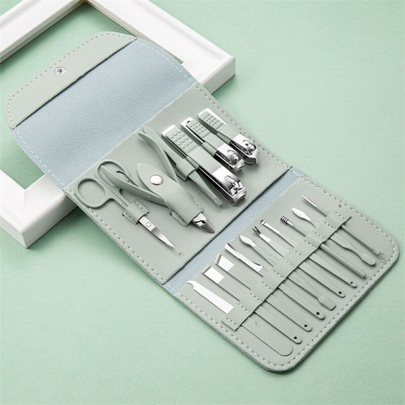 12/16Pcs Manicure Set Nagelknipper Gereedschap Hui... – Grandado