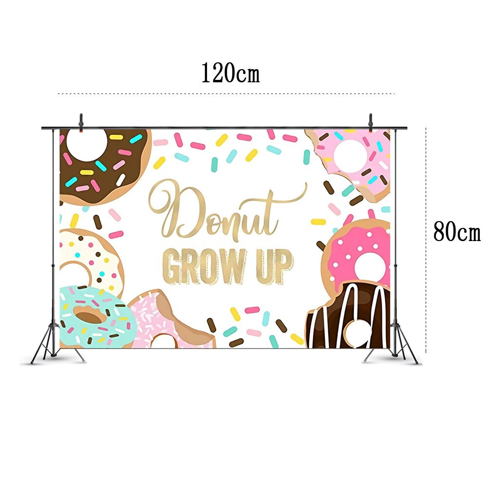 Donut Backdrop Cloth Sweet Donut Grow Up Tapestry ... – Grandado