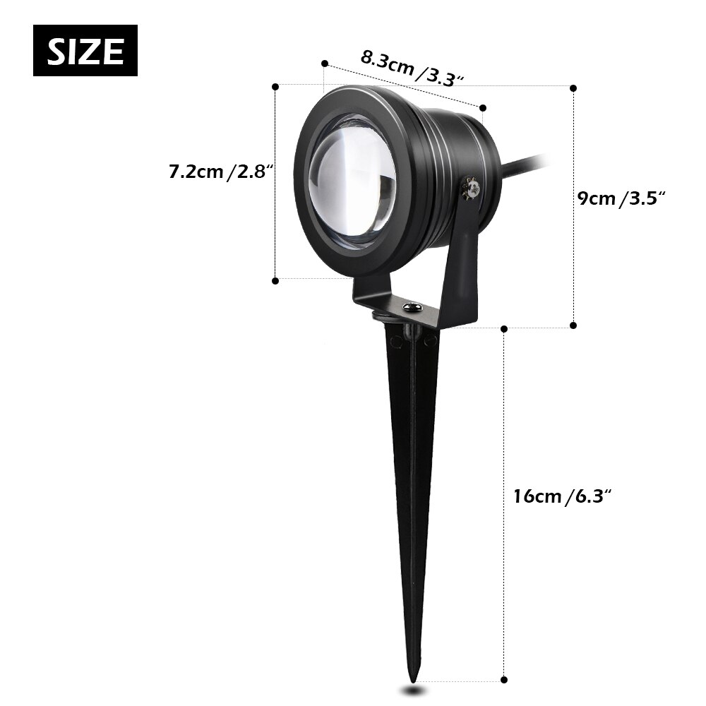 10W Outdoor Garden Landscape Light 12V RGB LED Law... – Grandado