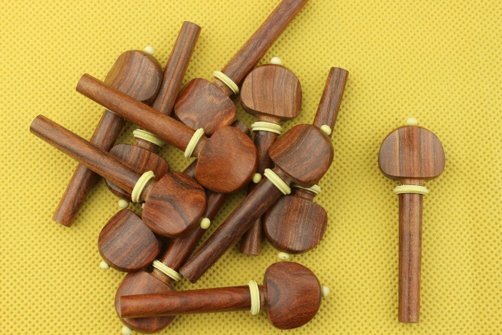 20pcs rosewood violin tuning pegs 4/4 full size ac... – Grandado