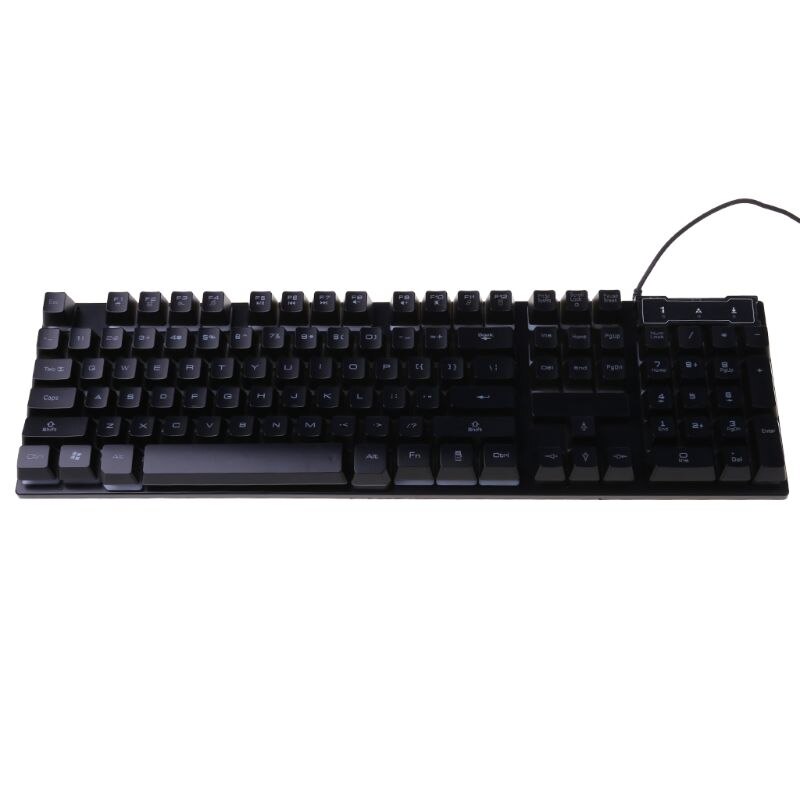 USB Wired Gaming Keyboard 104 Key Mechanical Feeli... – Vicedeal