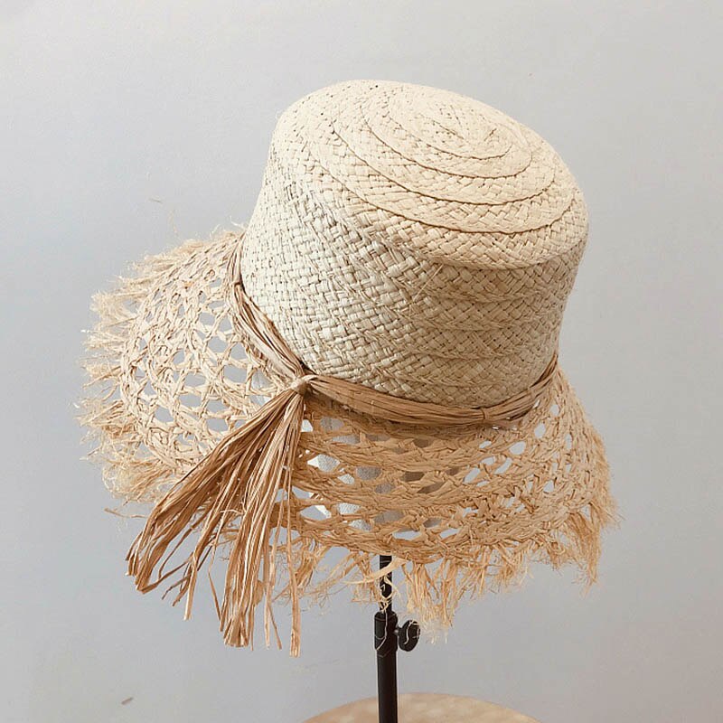 Vrouwen Zomer Hoed Natuurlijke Raffia Hollow Out S... – Grandado