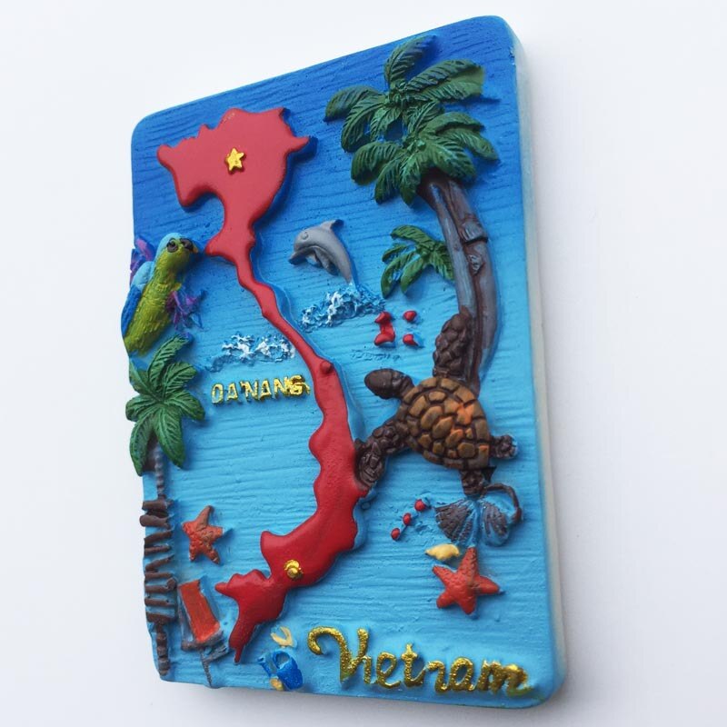 World Tourist Fridge Magnet Souvenir Hanoi Vietnam... – Grandado