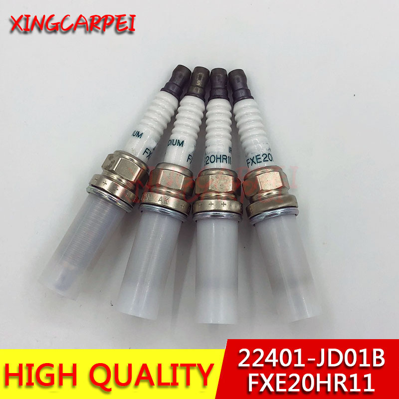 22401-JD01B FXE20HR11 4pcs/lot Iridium Spark Plug ... – Grandado