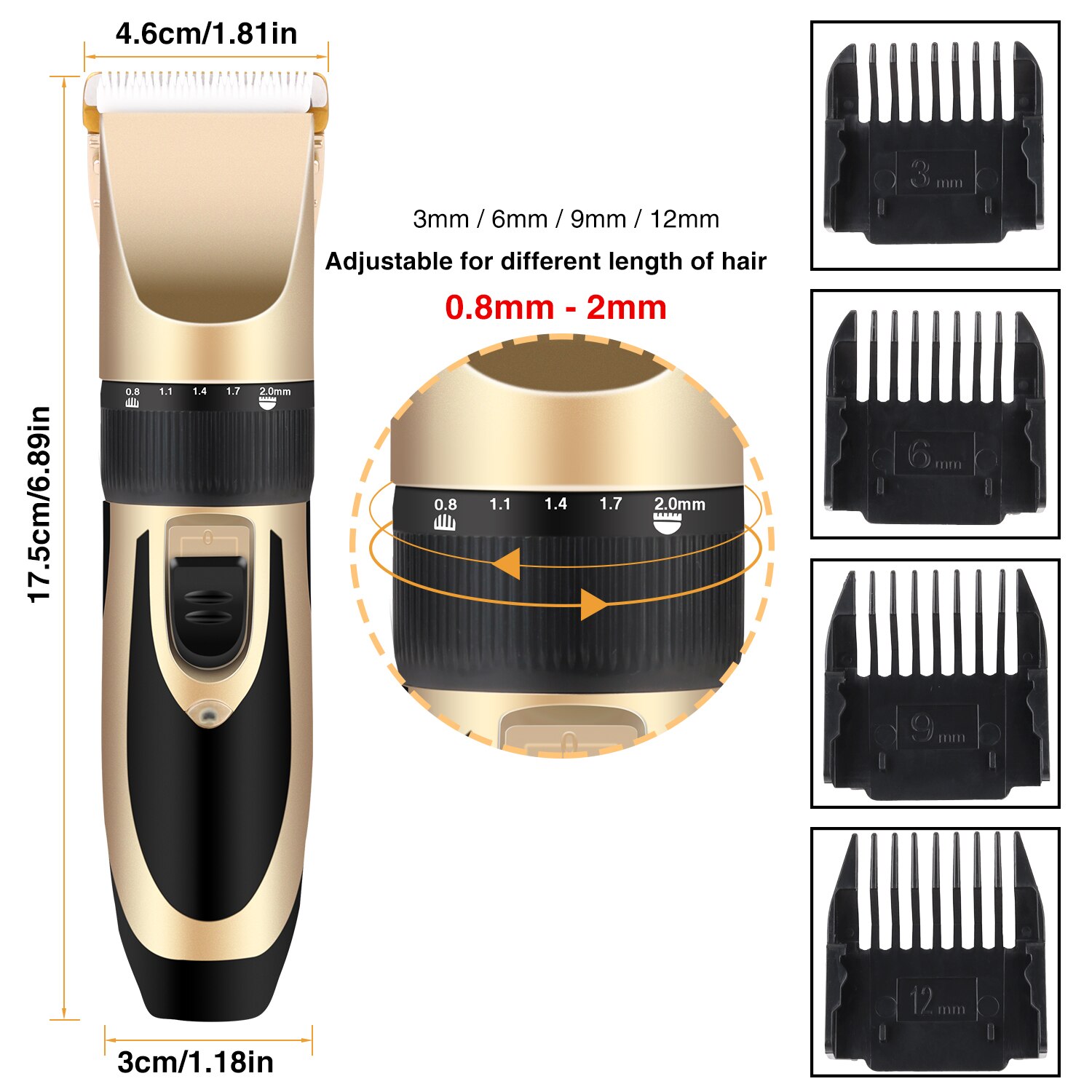 Elektrische Hond Haar Trimmers Professionele Clipp... – Grandado