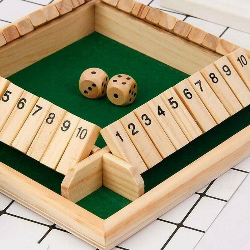 The Box Wooden Table Board Game Classic Cube Numbe... – Grandado