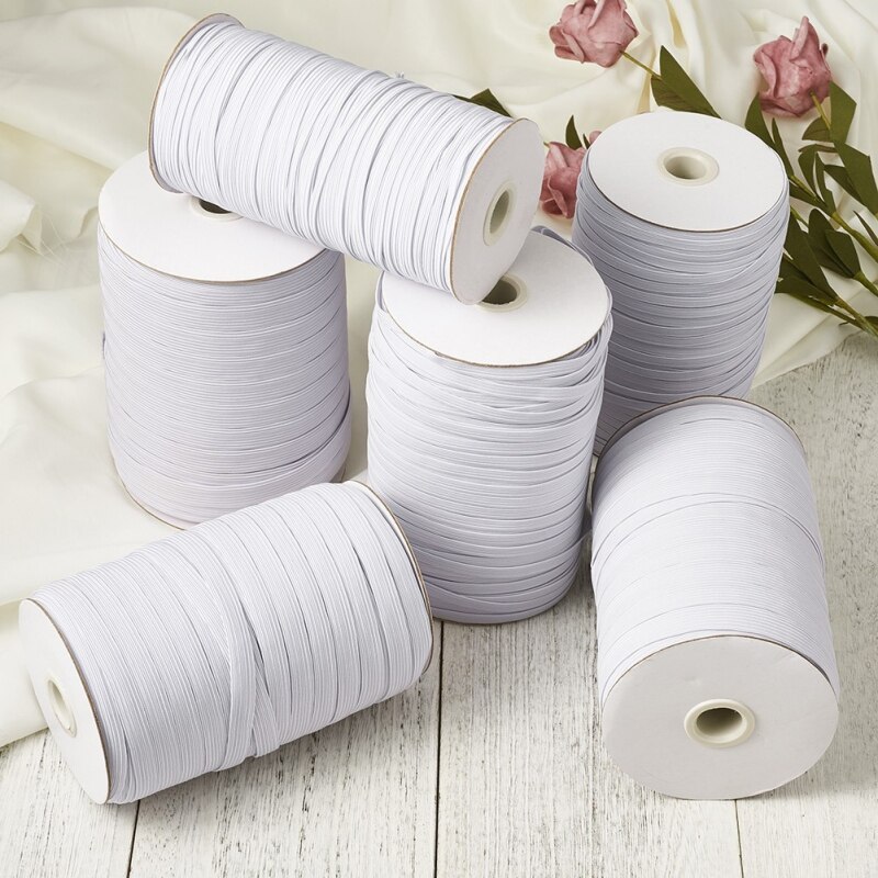200yards 180M Elastic Bands White Black Polyester ... – Vicedeal