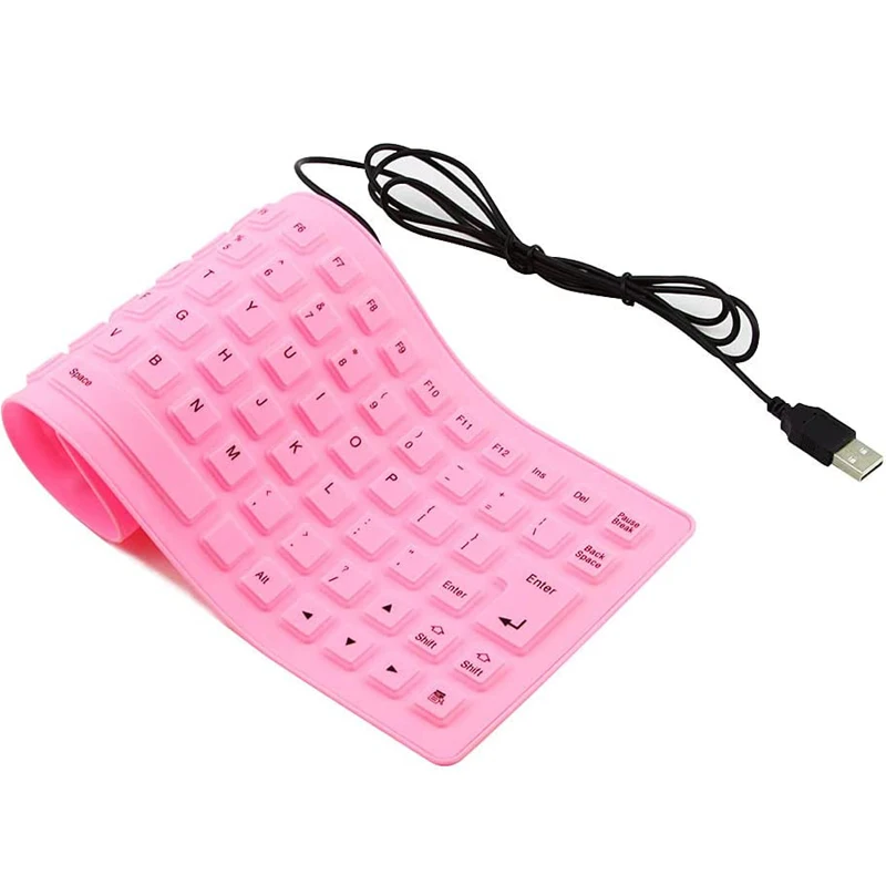 Silicone Mute Soft Keyboard 85-key Computer Keyboa... – Grandado
