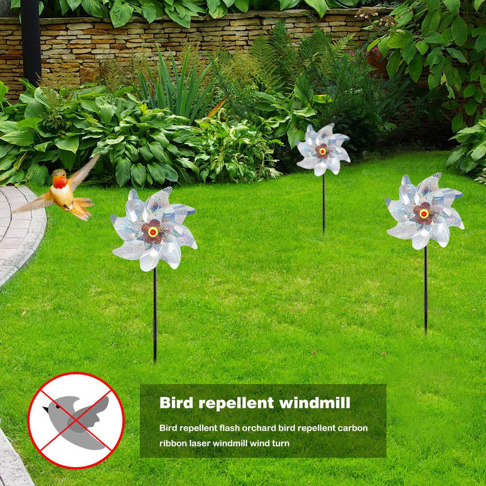 10pcs Bird Repeller Windmill Spinner Reflective Sp... – Grandado