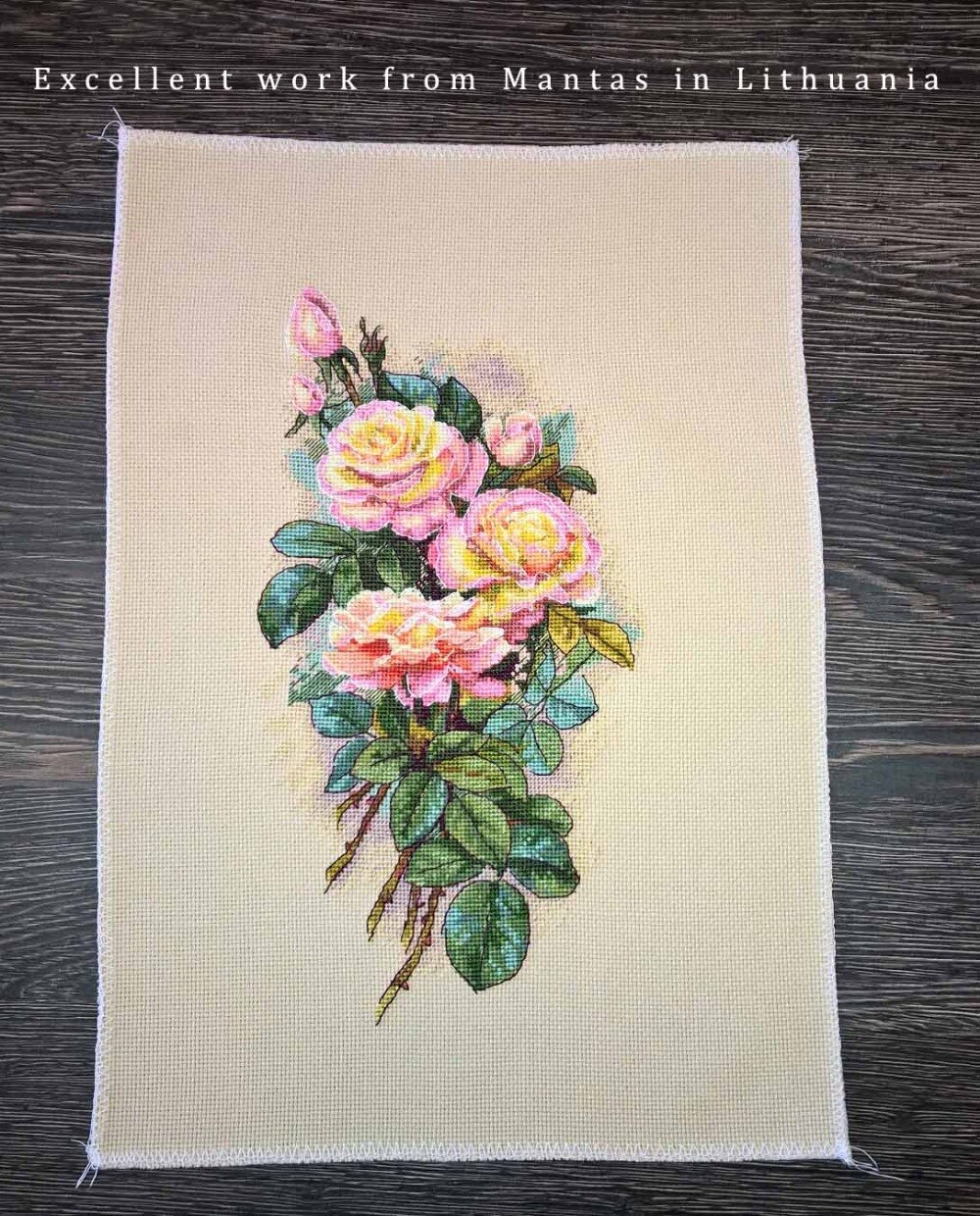 Top smuk dejlig tællet korssting kit vintage roser... – Grandado
