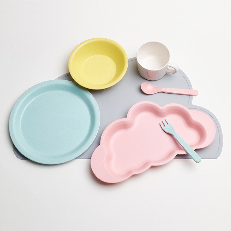 Baby Tableware Plate Cloud Plate Eco-Friendly Todd... – Grandado