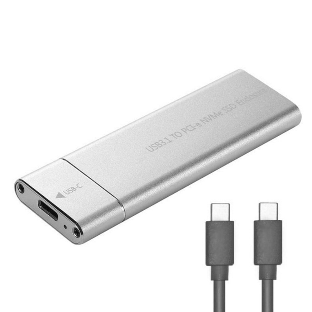 USB 3.1 Type-C M.2 NVMe SSD Enclosure 10Gbps M-Key... – Grandado