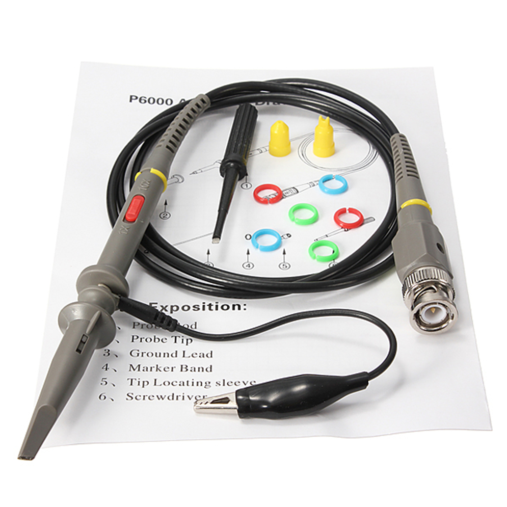 Cleqee 2PCS P6060 Oscilloscope Probe 60MHz Clips F... – Grandado