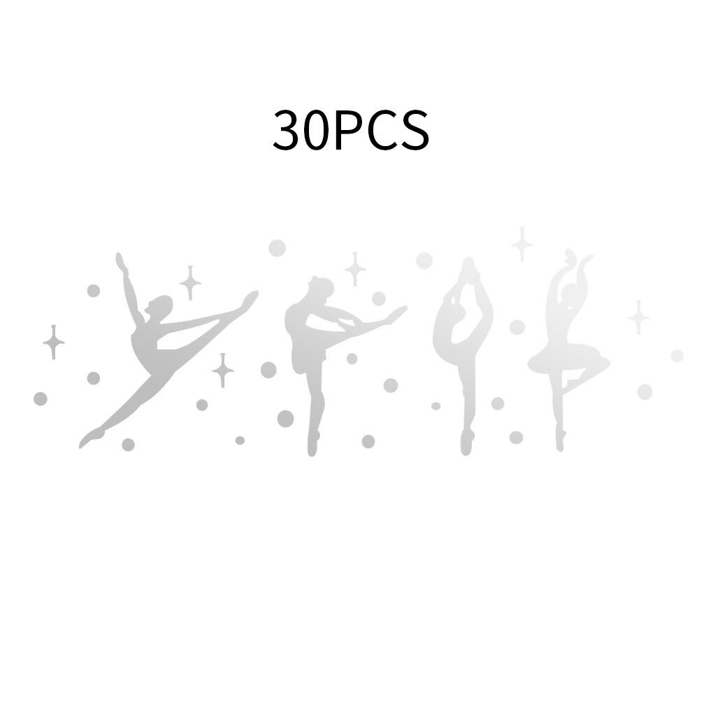 30pcs Ballet Dancer Mirror Stickers Acrylic Remova... – Grandado