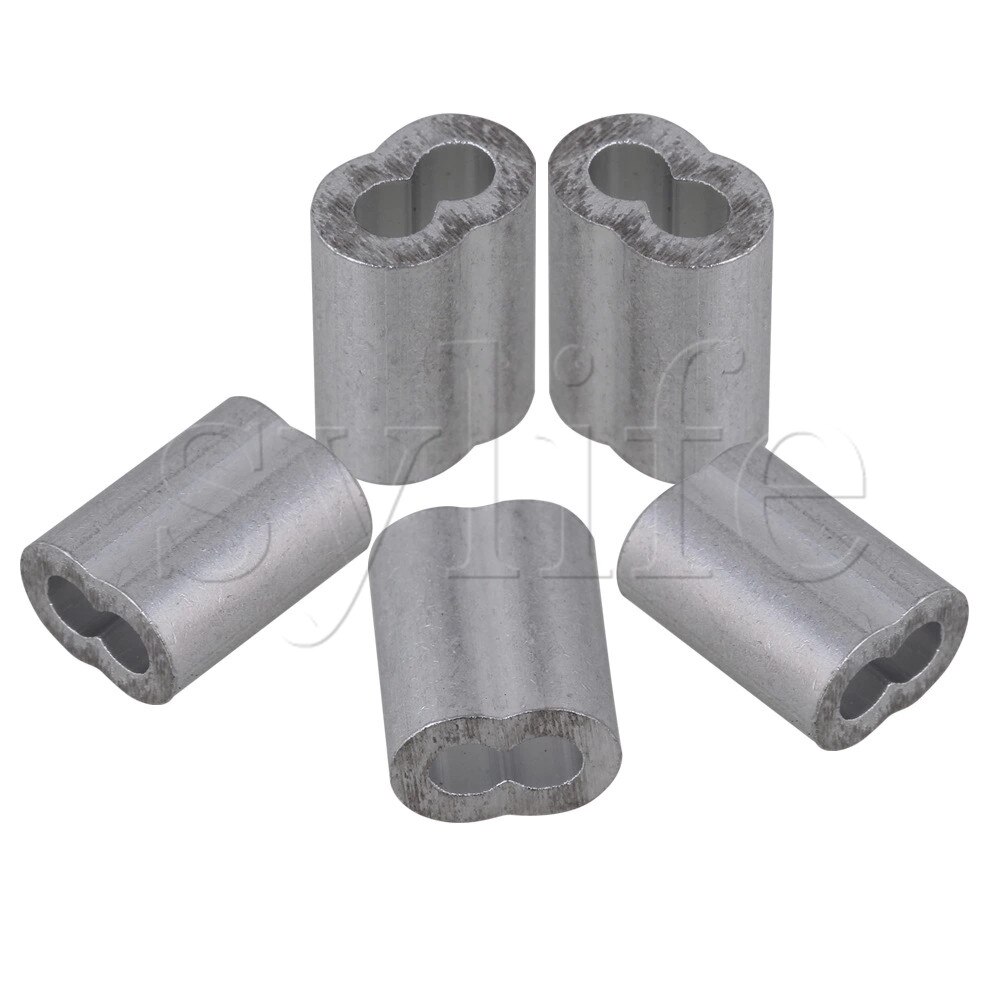 Aluninum Double Holes Crimping Loop Sleeve for Wir... – Grandado