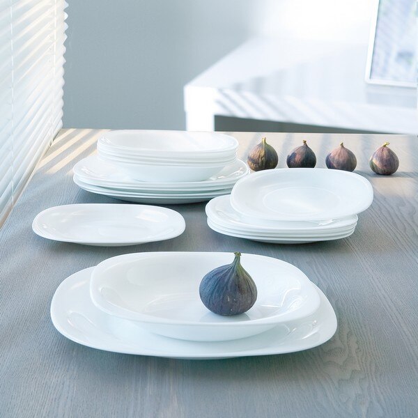Servies Luminarc Carine Wit Glas (18 Pcs) – Vicedeal