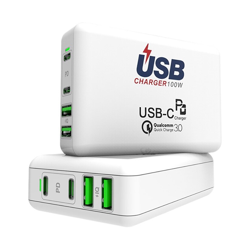 USB C Charger 100W PD 4-Port Fast Charge Station F... – Vicedeal