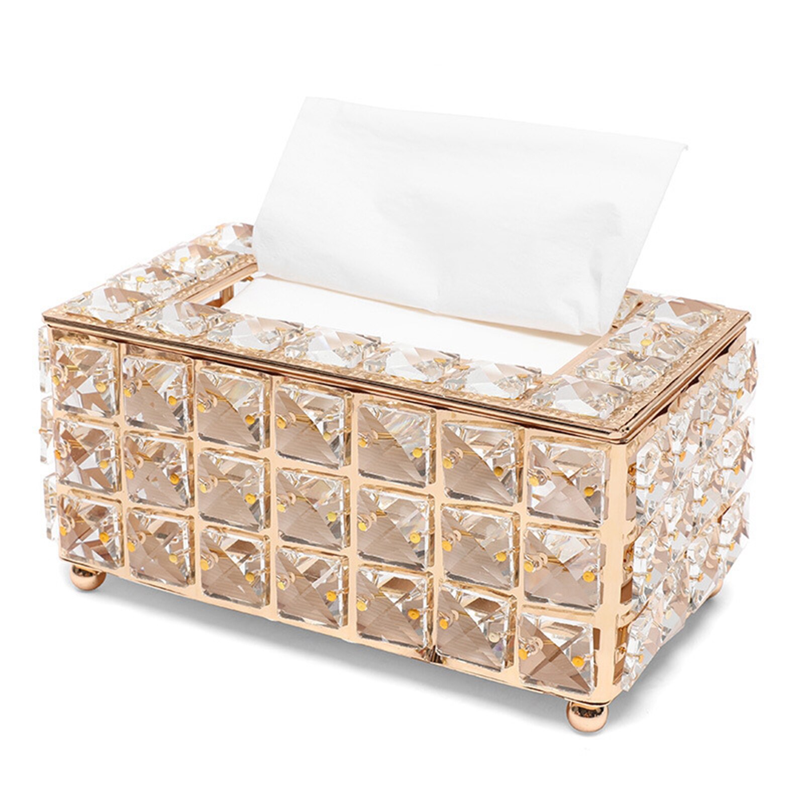 Strass Tissue Doos Houder Kristal Tissue Doos Rech... – Vicedeal